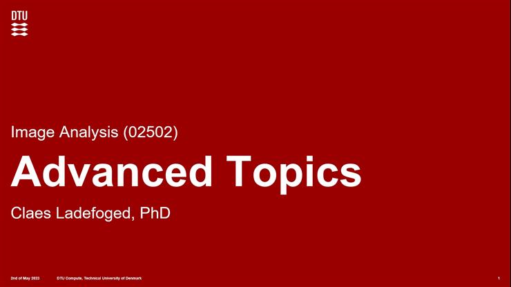 Advanced Topics (2/5-23)