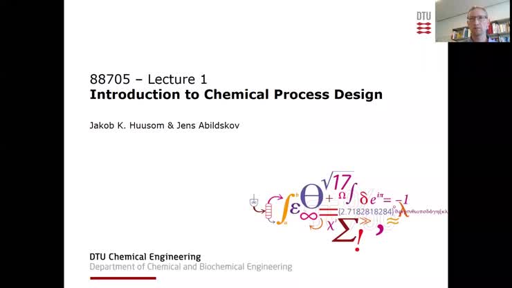88701 Lecture 1 - Introduction to chemical process design