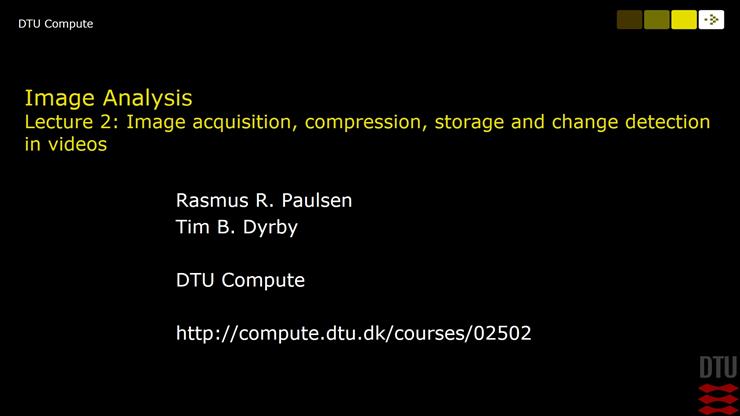 DTU Course 02502 Fall 2023 - Lecture 2